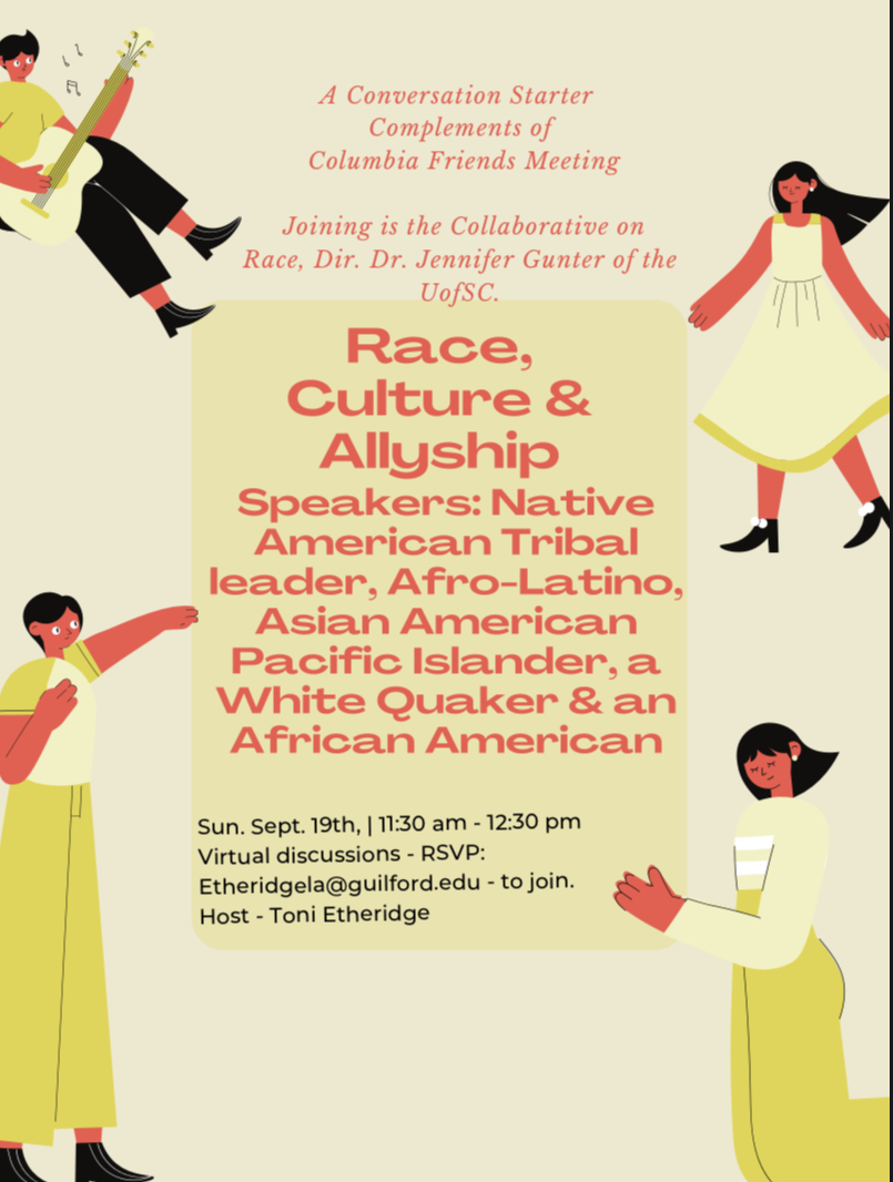 Race,Culture, Allyship – Columbia Friends Meeting (Quakers)